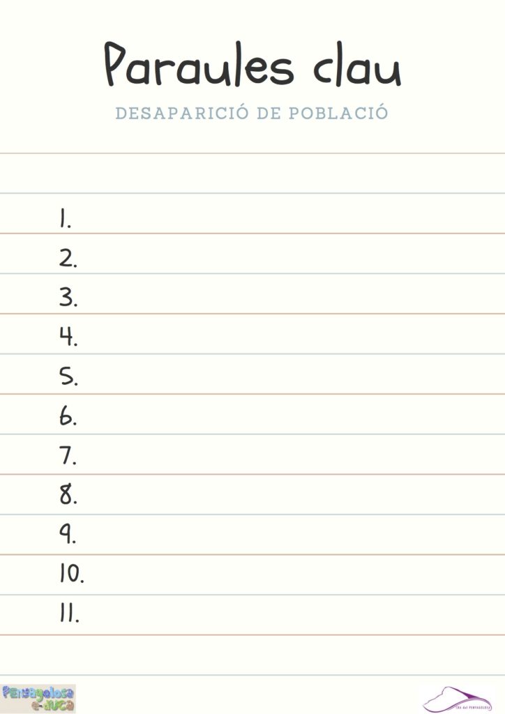 Paraules clau CM - Penyagolosa e-duca